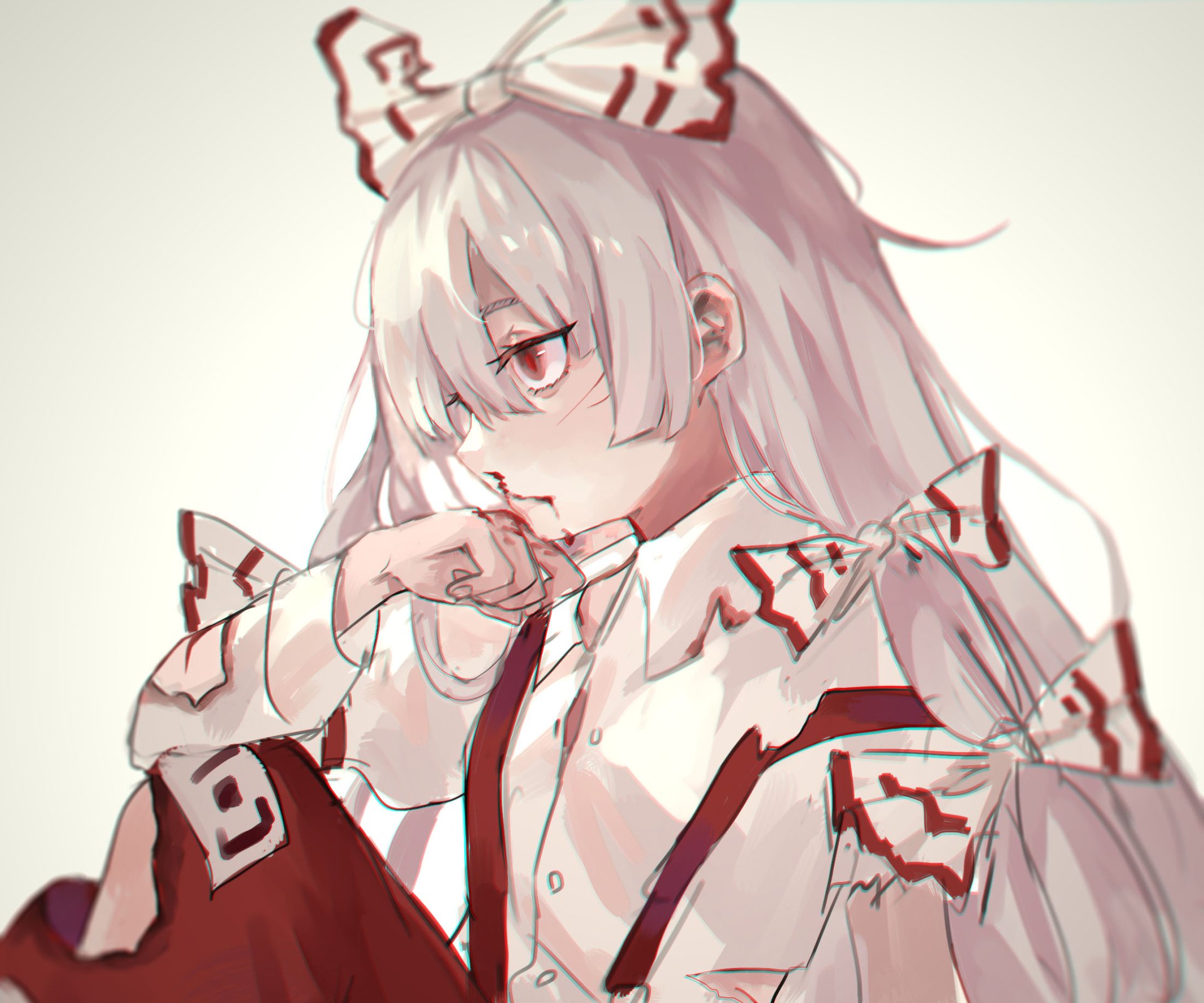 Download Fujiwara No Mokou Anime Touhou HD Wallpaper