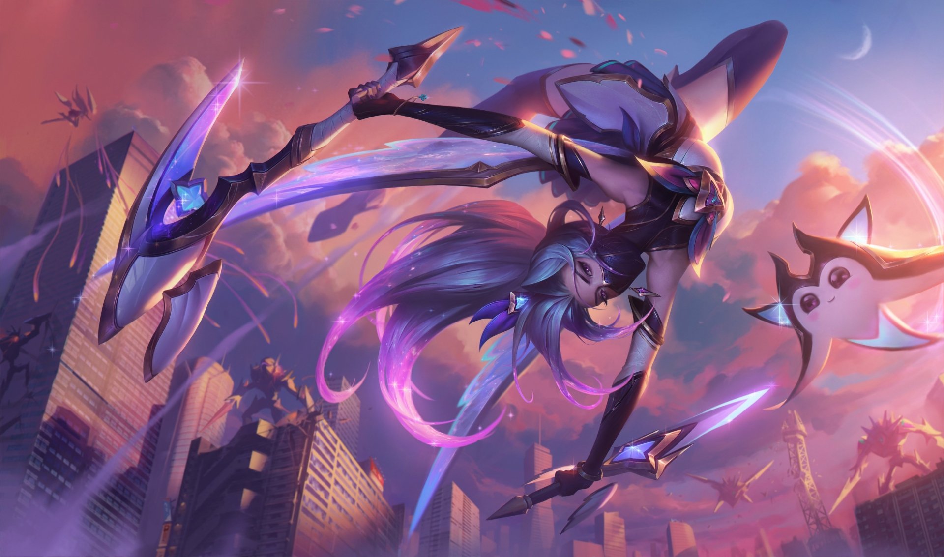 Akali in Action: Stunning 4K League of Legends Ultra HD Wallpaper