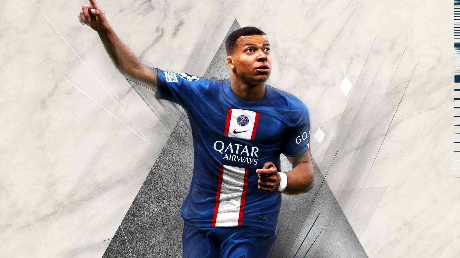 Kylian Mbappé FIFA 23 4K Ultra HD Gaming Wallpaper