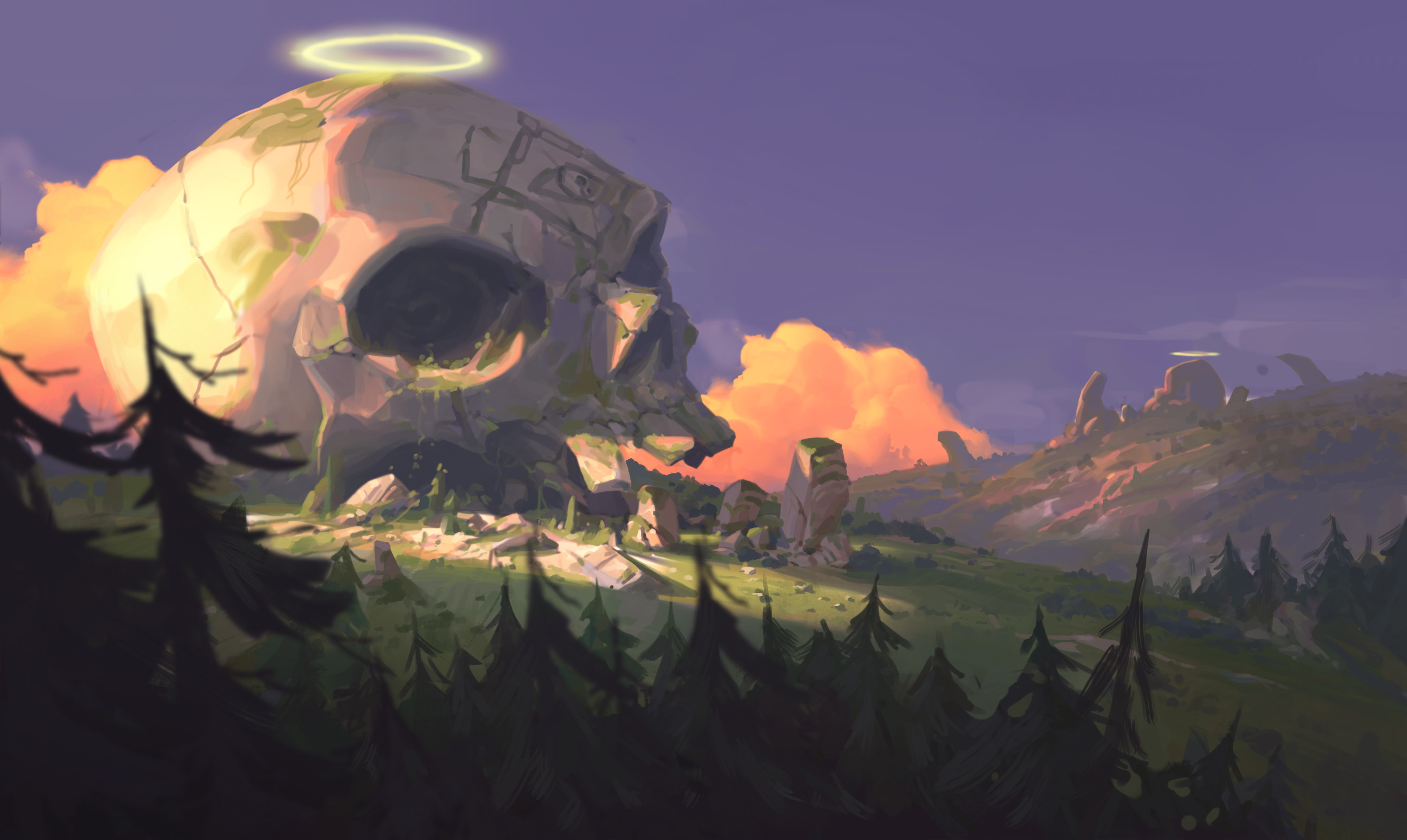 Download Fantasy Ruin HD Wallpaper by lei min