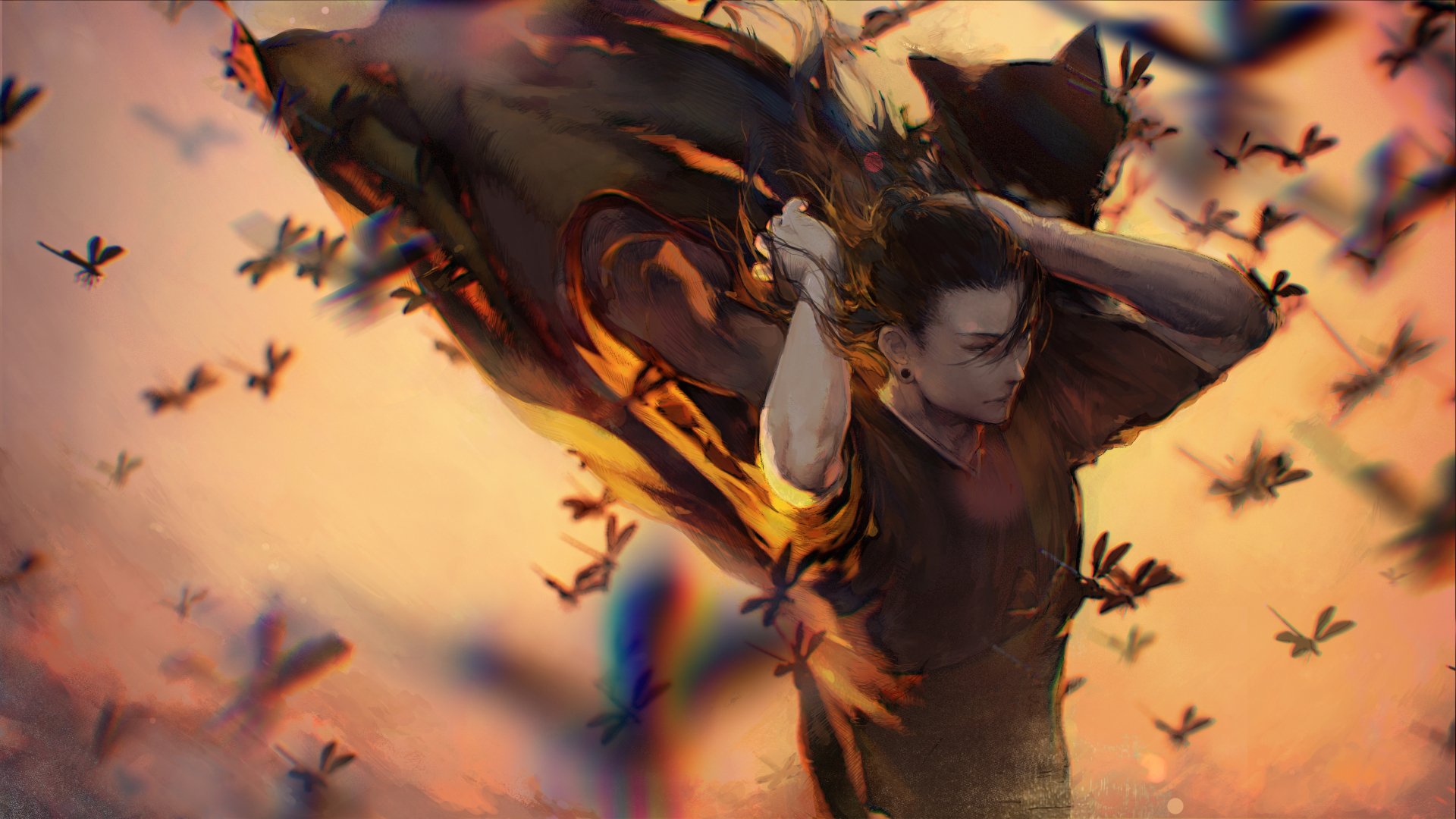 Suguru Geto 4K Ultra HD Wallpaper | Jujutsu Kaisen Anime Art by 土偶ちゃん