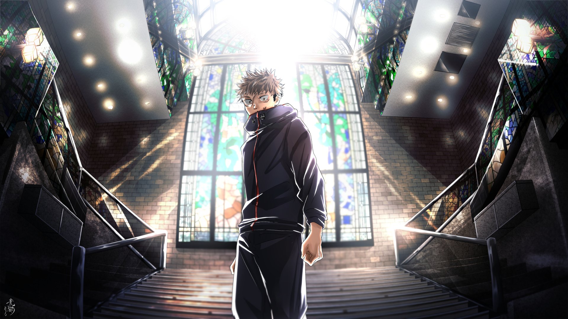 Yuji Itadori: Stained Glass Resolve | Jujutsu Kaisen - Hero in Light ...