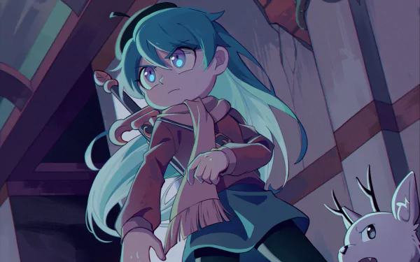 Hilda-Inspired Animated Bedroom HD Wallpaper