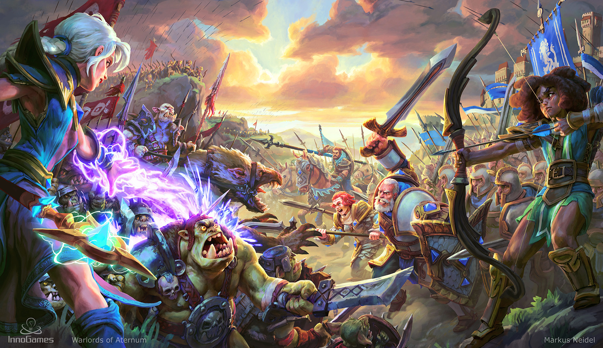 Video Game Warlords of Aternum HD Wallpaper by Markus Neidel