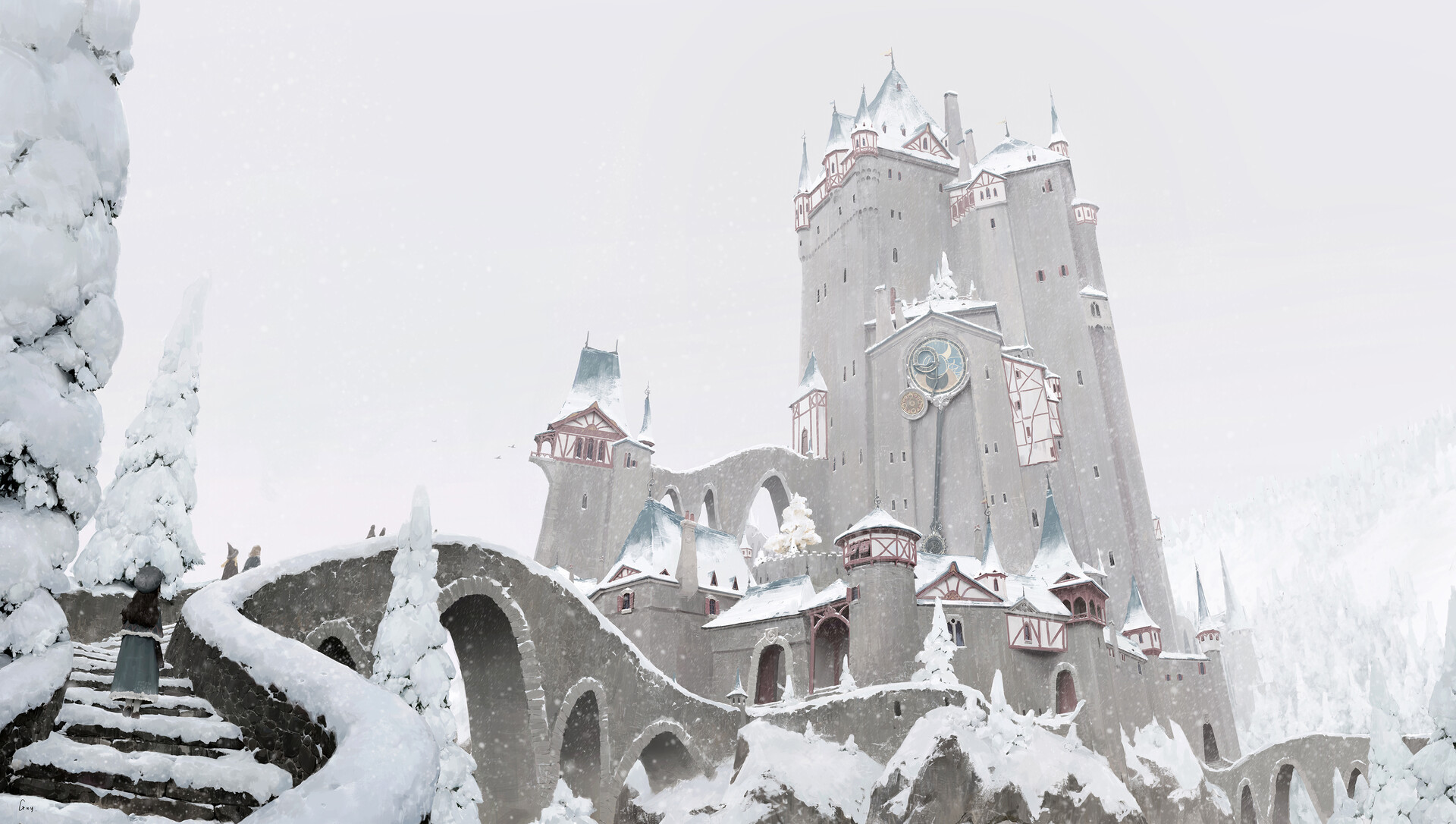 Download Fantasy Castle HD Wallpaper by G xy