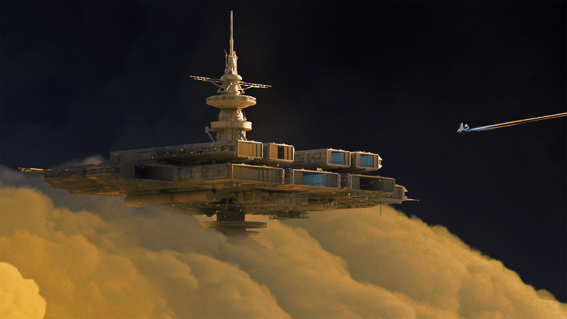 Download Sci Fi Building HD Wallpaper by Angelos Karderinis