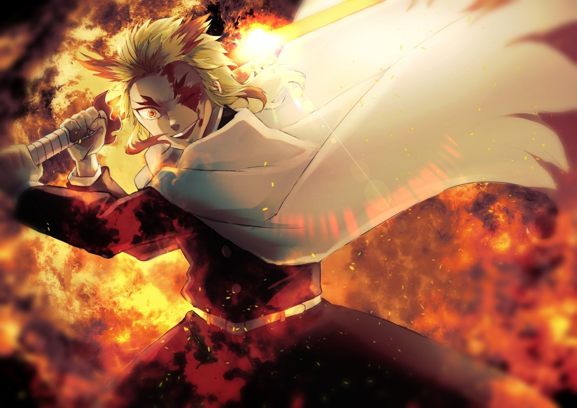 Download Kyojuro Rengoku Anime Demon Slayer: Kimetsu No Yaiba HD ...