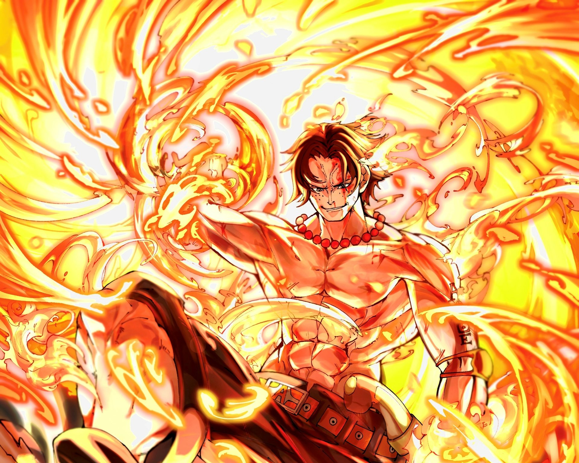 Download Portgas D. Ace Anime One Piece HD Wallpaper by さとし【SATOSHI】