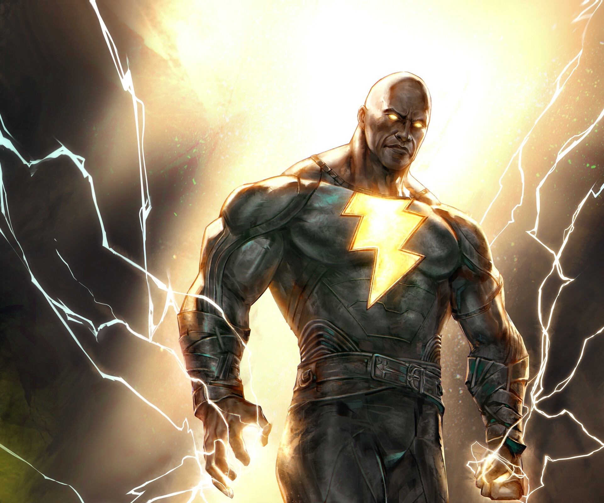 Black Adam HD Wallpaper by Ivan Tao