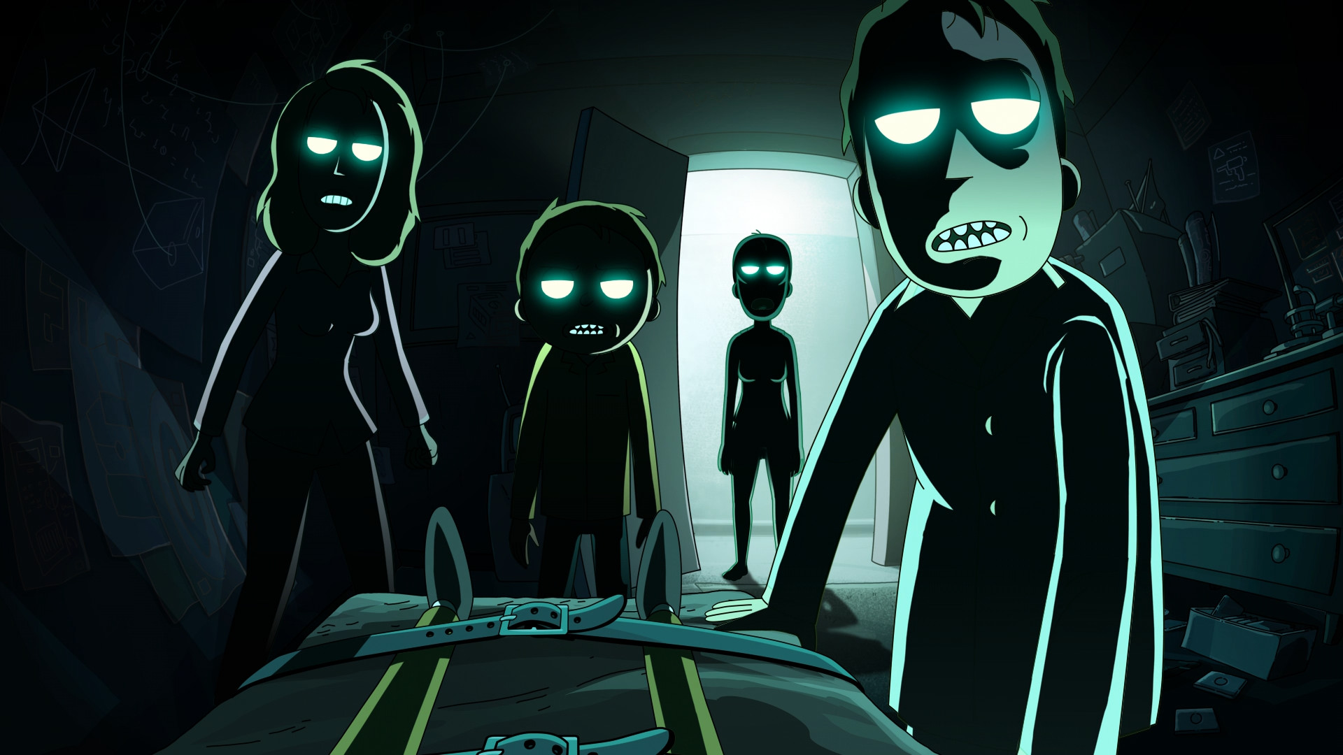 Rick and Morty HD Wallpaper: Dark Dimensions Unleashed