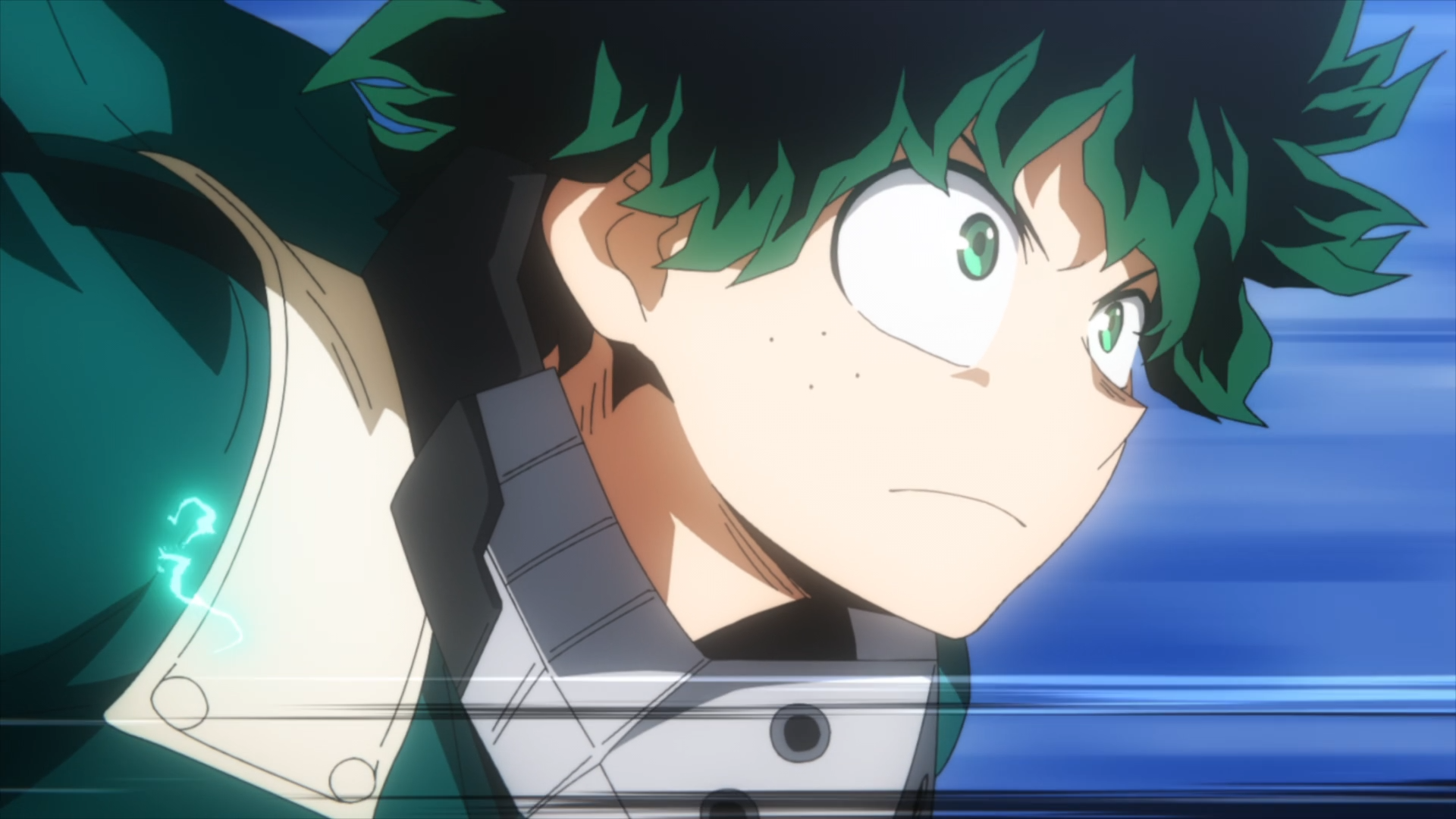 Izuku Midoriya in Action - HD My Hero Academia Wallpaper
