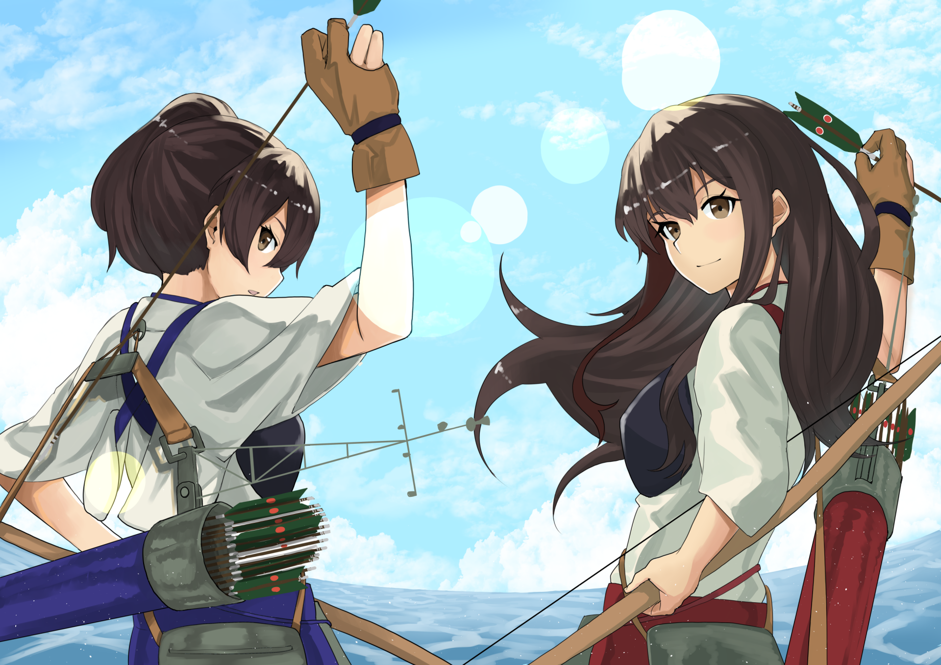 Download Akagi (Kancolle) Kaga (Kancolle) Anime Kantai Collection HD ...