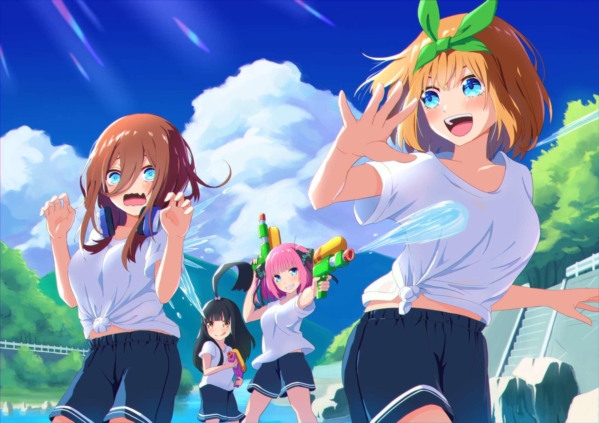 The Quintessential Quintuplets HD: Yotsuba, Nino & Miku in Summer Fun ...