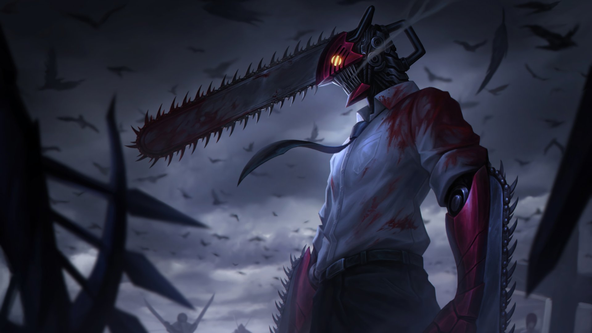 Denji Unleashed: 8K Ultra HD Wallpaper | 7680x4320 | Wallpaper Abyss