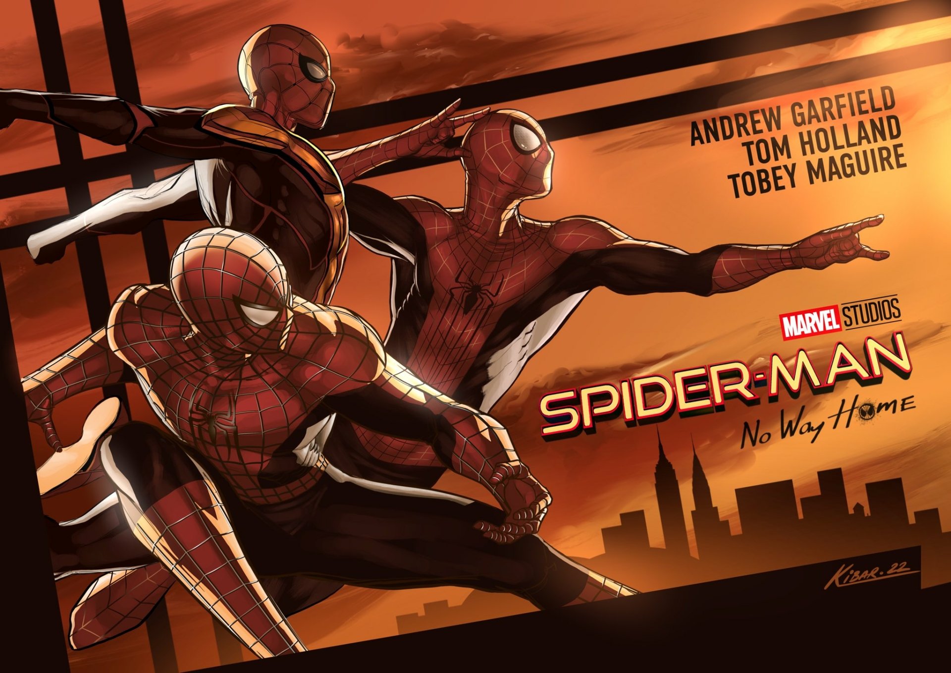 Download Movie Spider-Man: No Way Home HD Wallpaper by Kibar