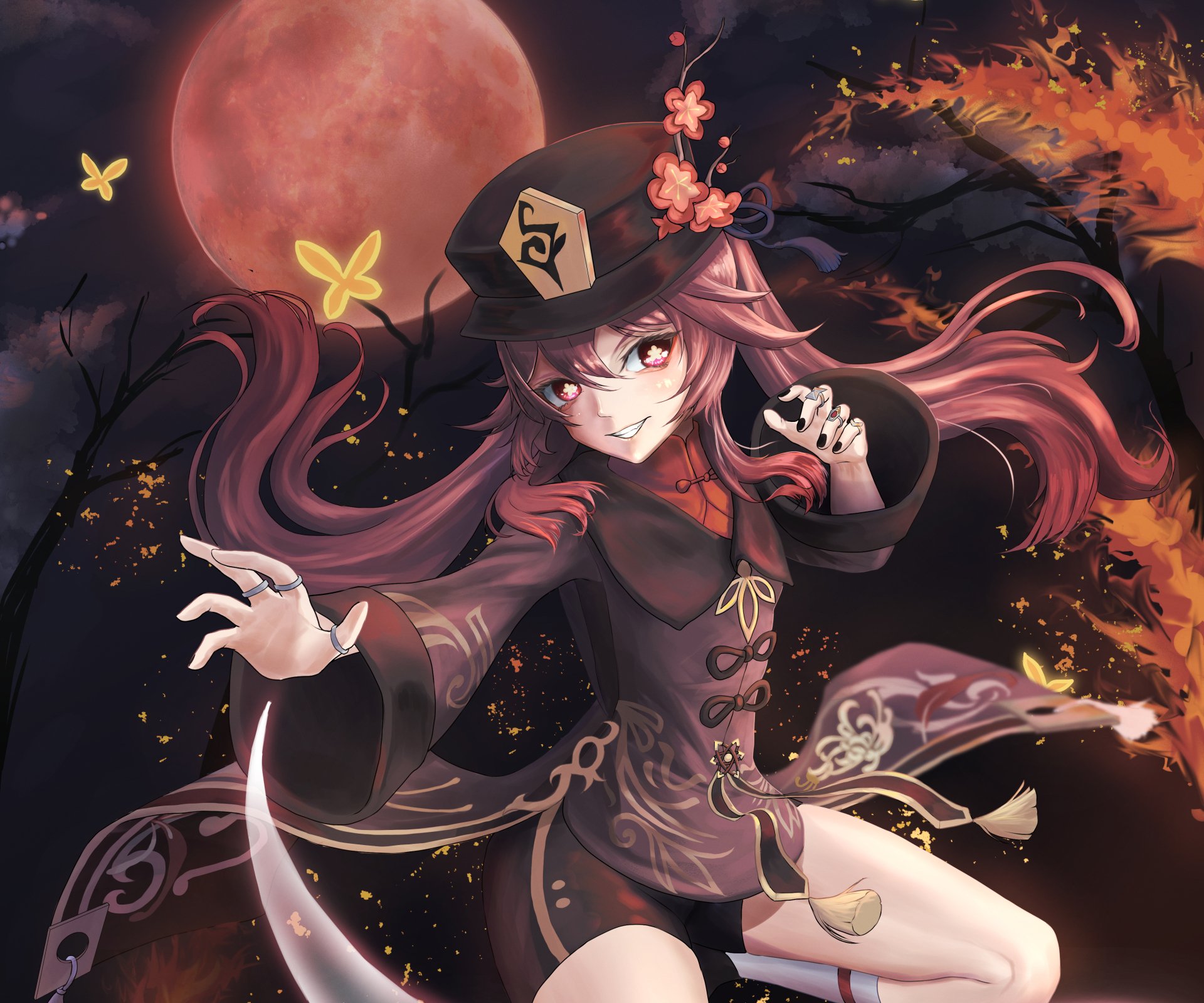 Download Hu Tao Video Game Genshin Impact 4k Ultra HD Wallpaper by jge1000