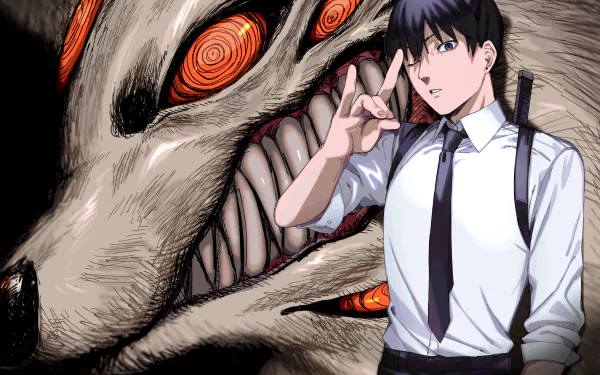 Fox Devil and Aki Hayakawa - Chainsaw Man HD Wallpaper by Nox