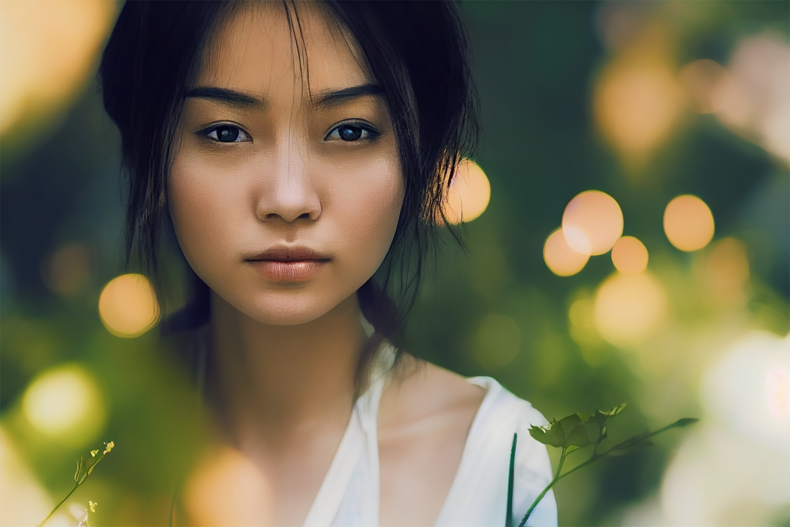 Download Woman Asian HD Wallpaper