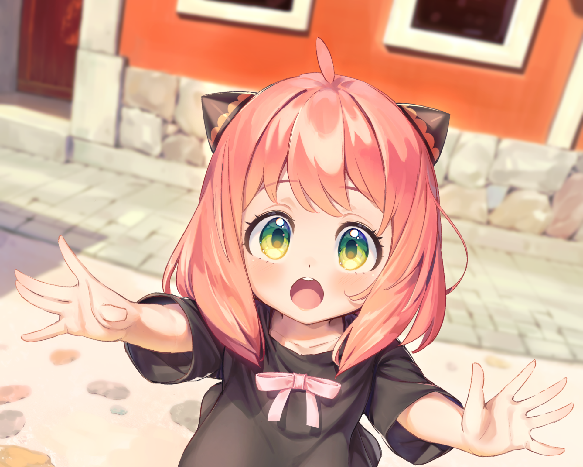 Anya Forger HD Wallpaper – Cute Spy x Family Anime Scene by ジヤス