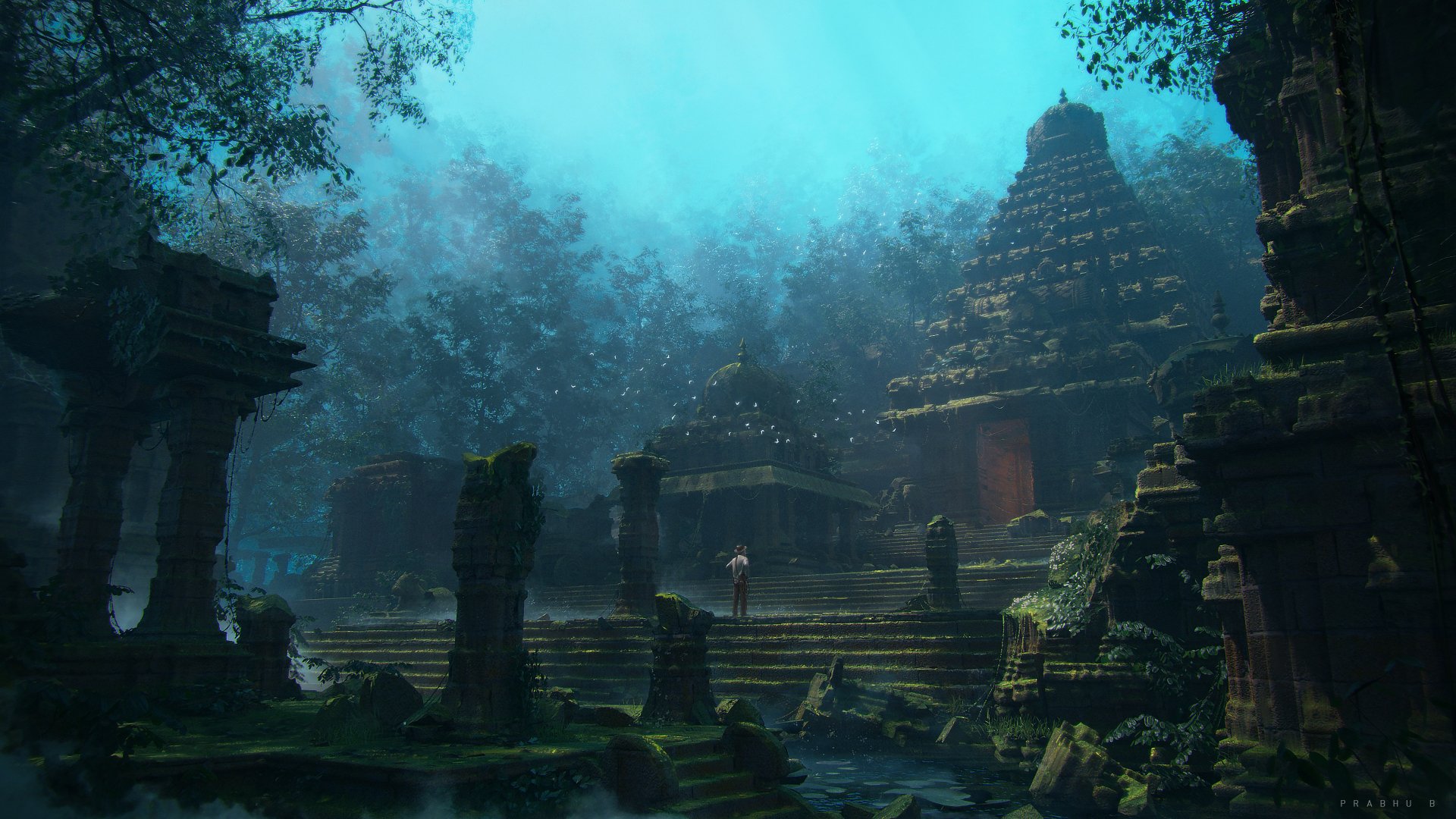 Download Fantasy Temple 4k Ultra HD Wallpaper by Prabhu B