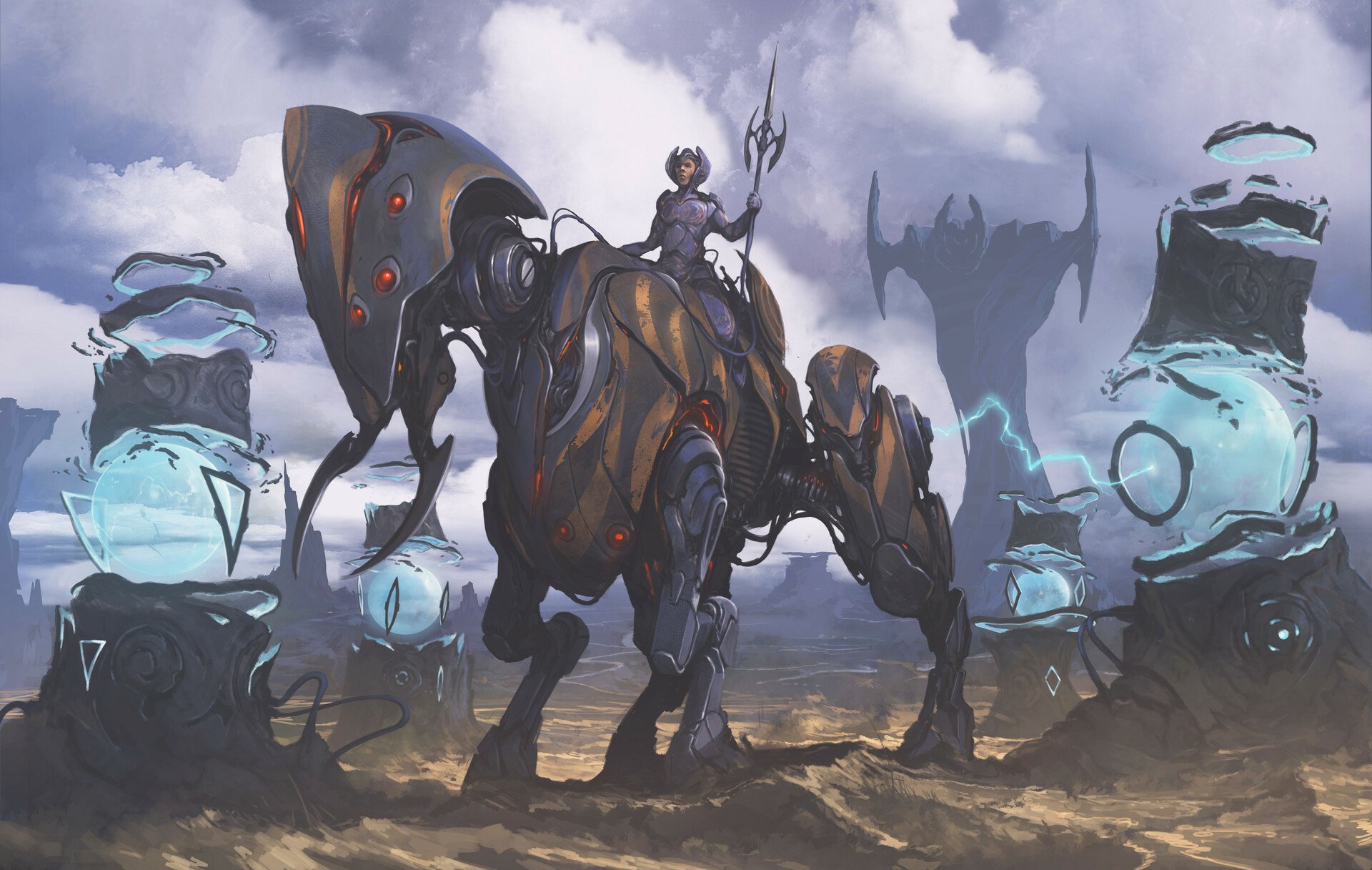 Download Sci Fi Robot HD Wallpaper by Alejandro Burdisio