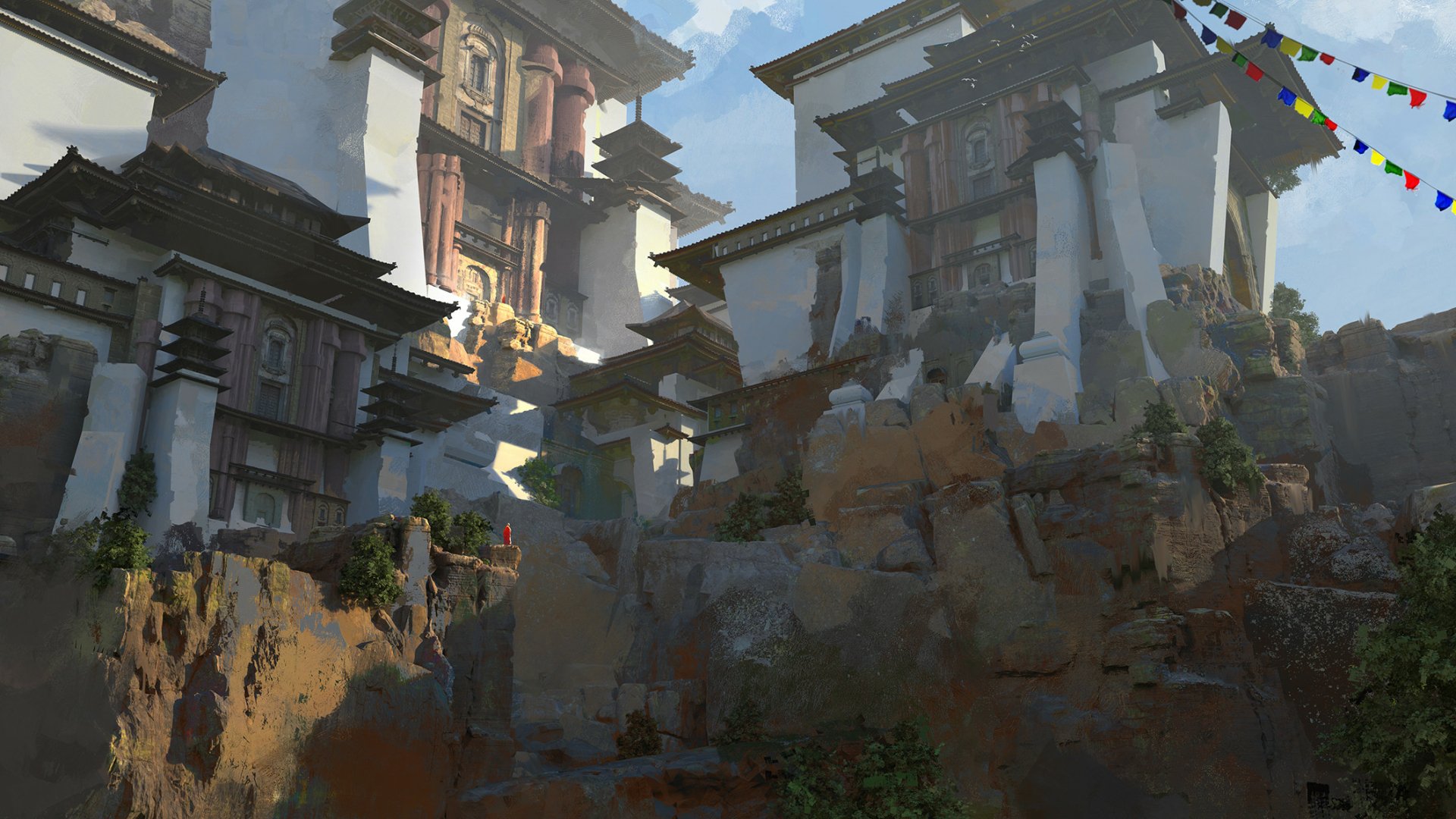 Download Fantasy Temple HD Wallpaper by Sebastian Luca