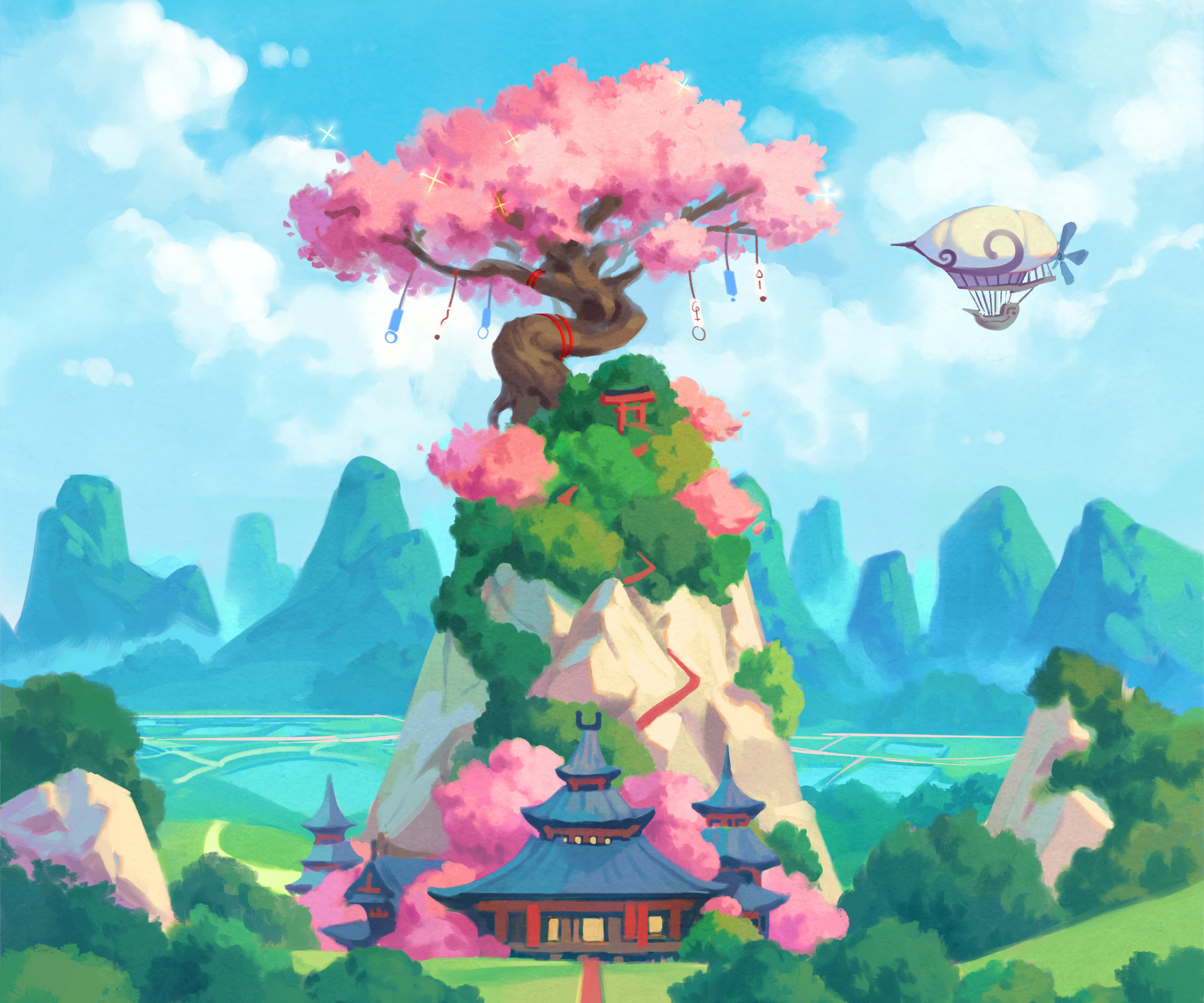 Download Fantasy Temple HD Wallpaper by Roberto Gatto