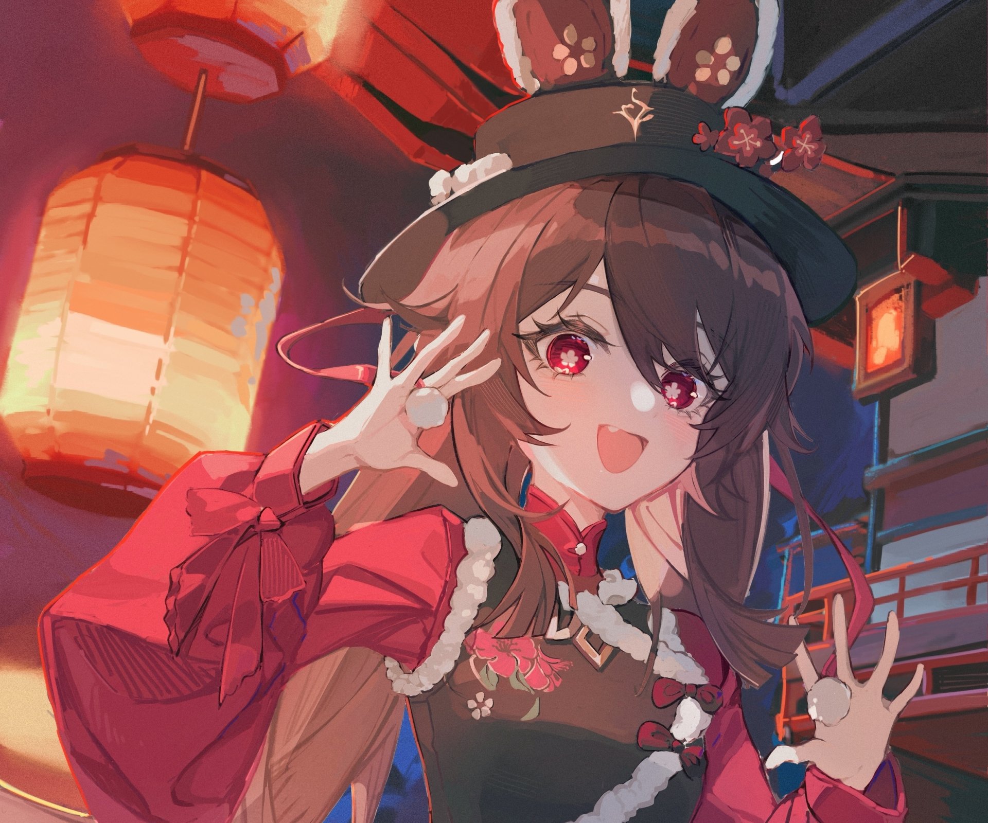 Hu Tao HD Wallpaper | Genshin Impact Character Art by YUTOU