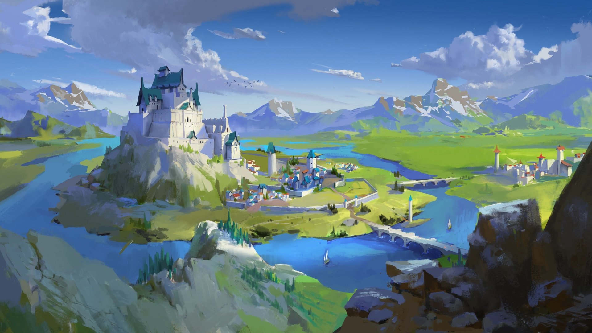 Majestic Fantasy Castle: 4K Ultra HD Scenic Wonderland