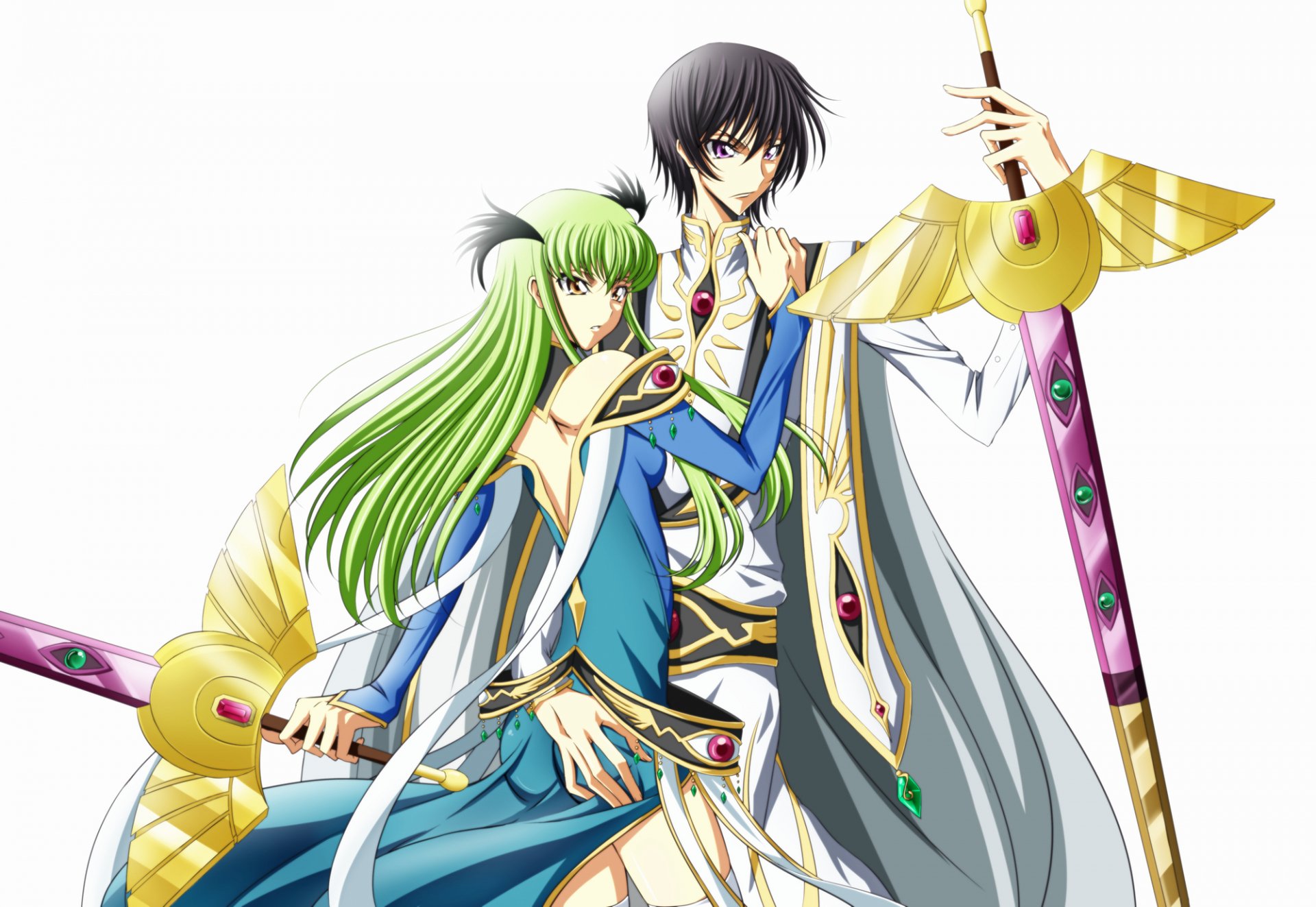 HD Wallpaper of Lelouch Lamperouge & C.C. from Code Geass
