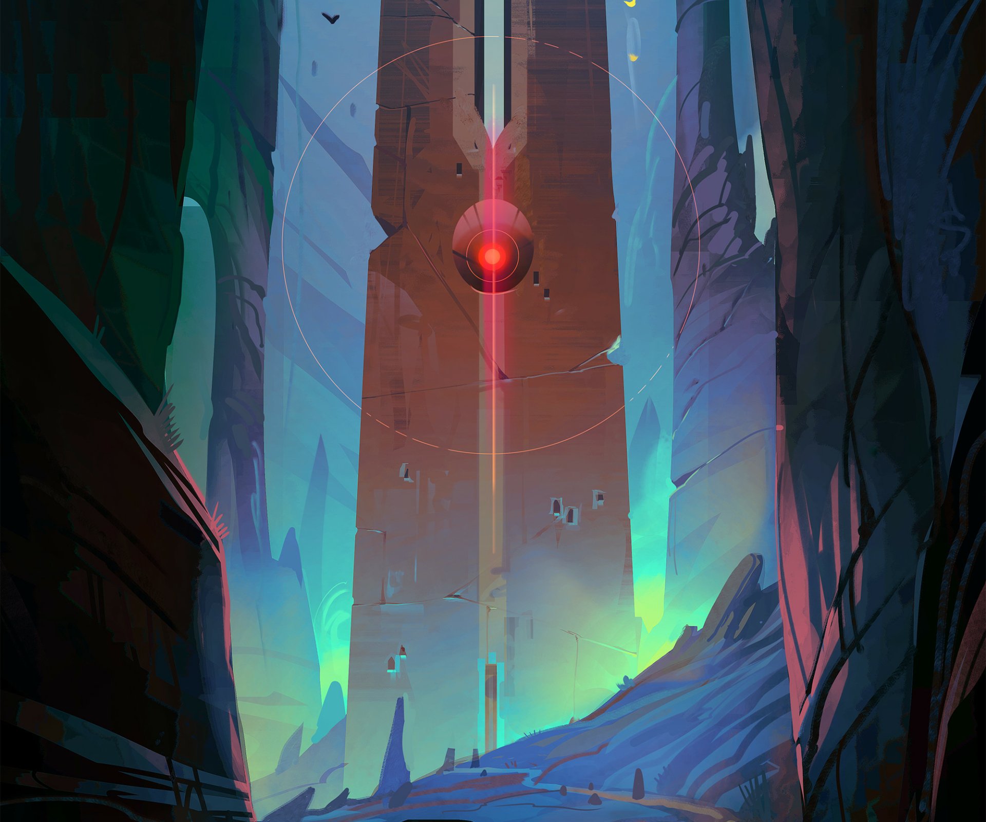 Download Sci Fi Building HD Wallpaper by Matteo Bassini | 2000x1667 ...