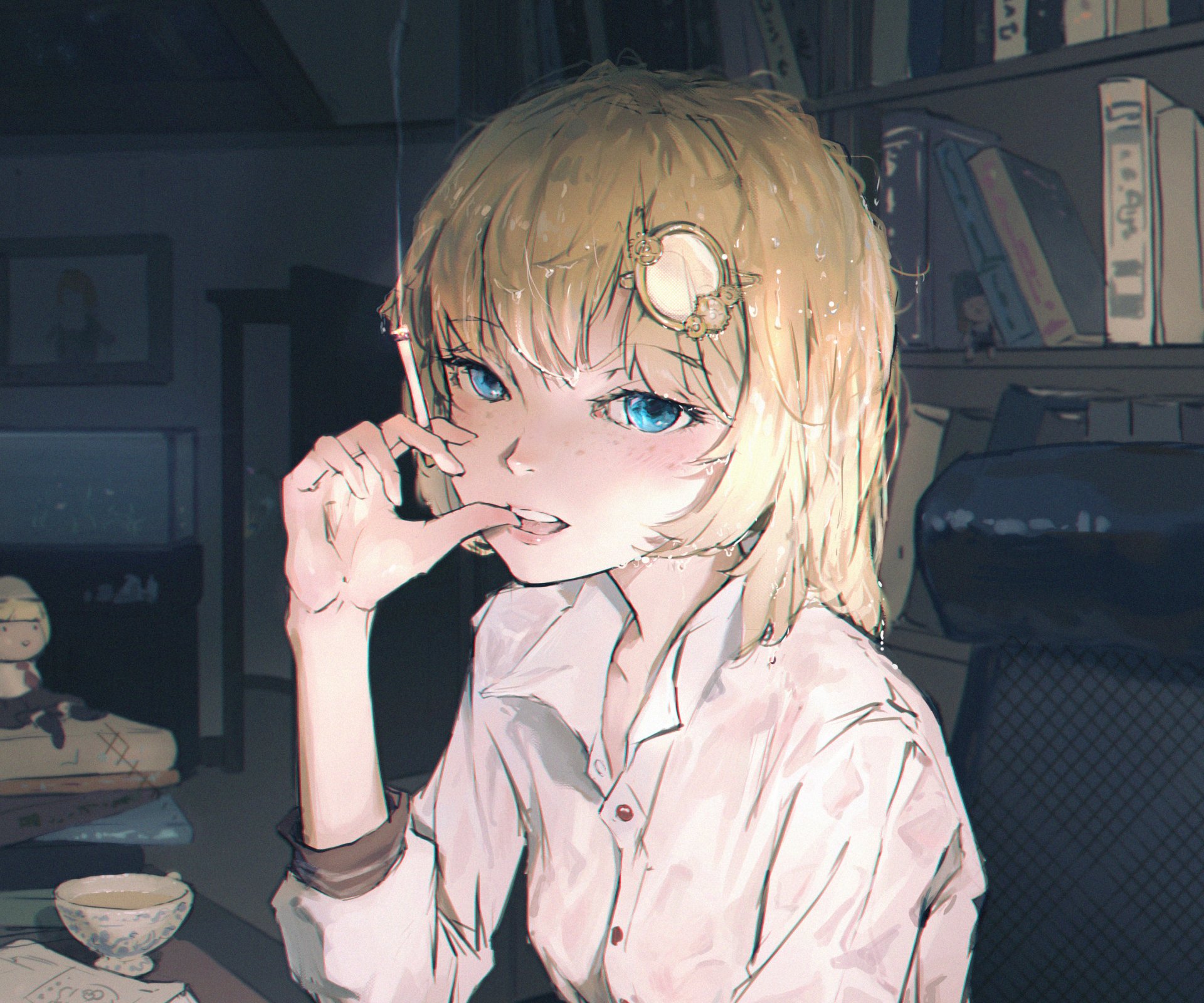 Watson Amelia — Hololive VTuber Anime 2K Quad HD Wallpaper by Dino ...
