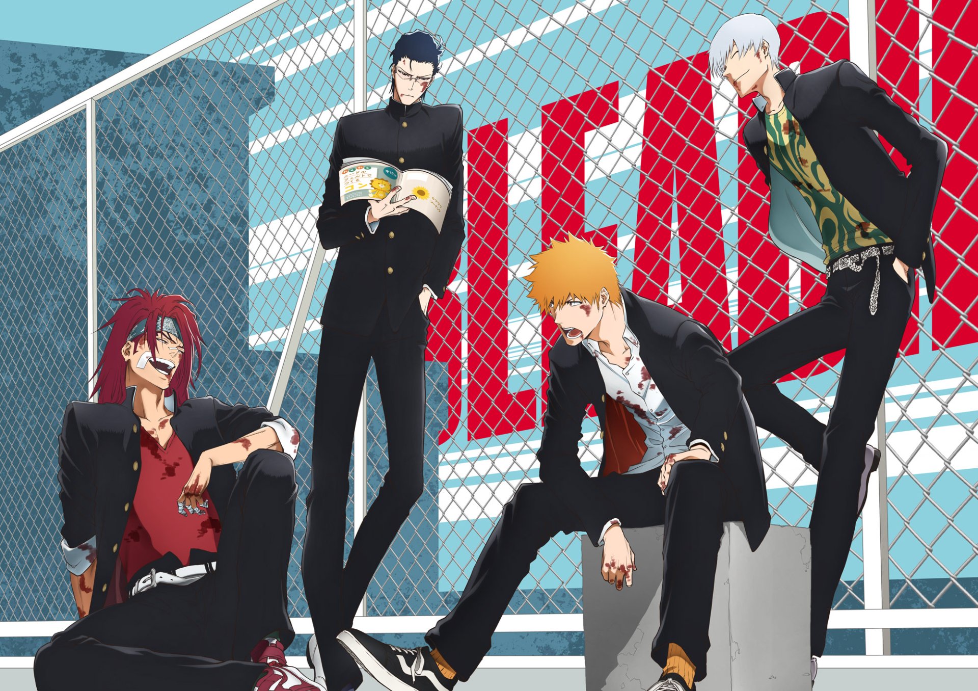 Download Renji Abarai Gin Ichimaru Uryu Ishida Ichigo Kurosaki Anime ...