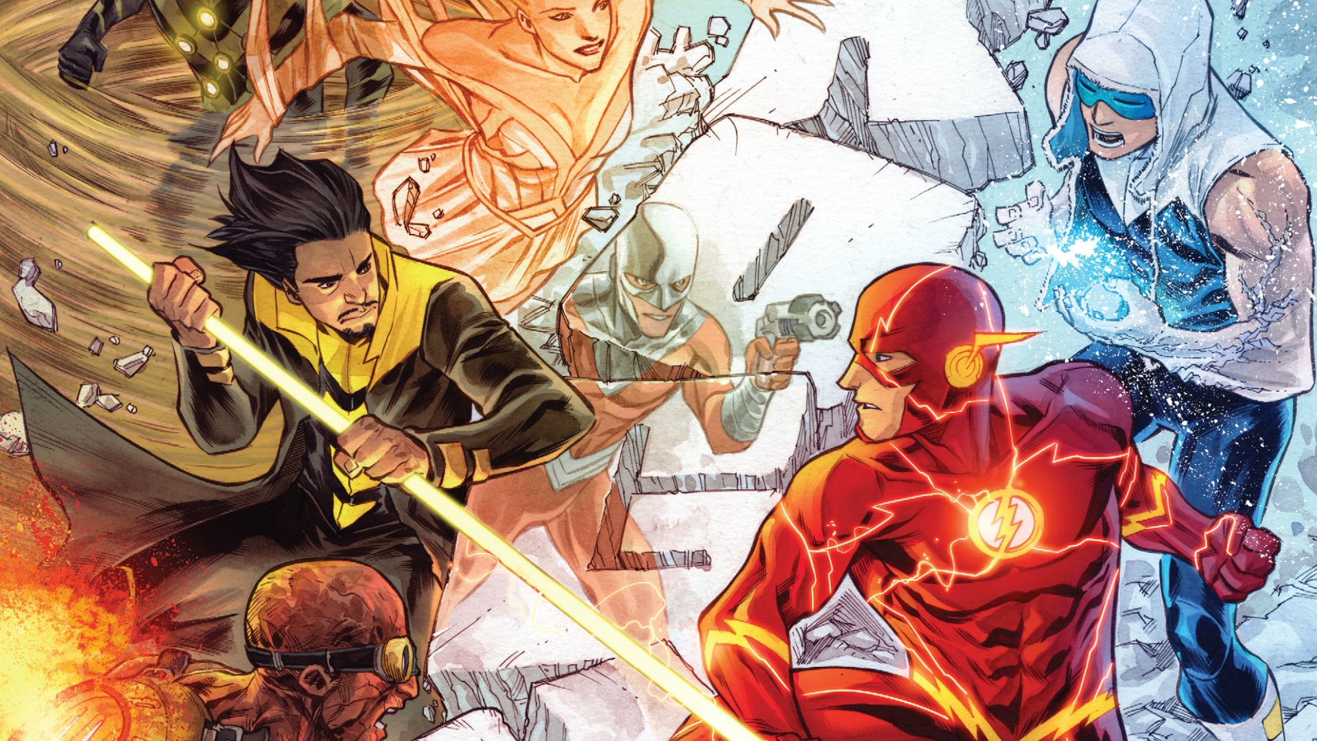 Download Comic Flash HD Wallpaper by Francis Manapul