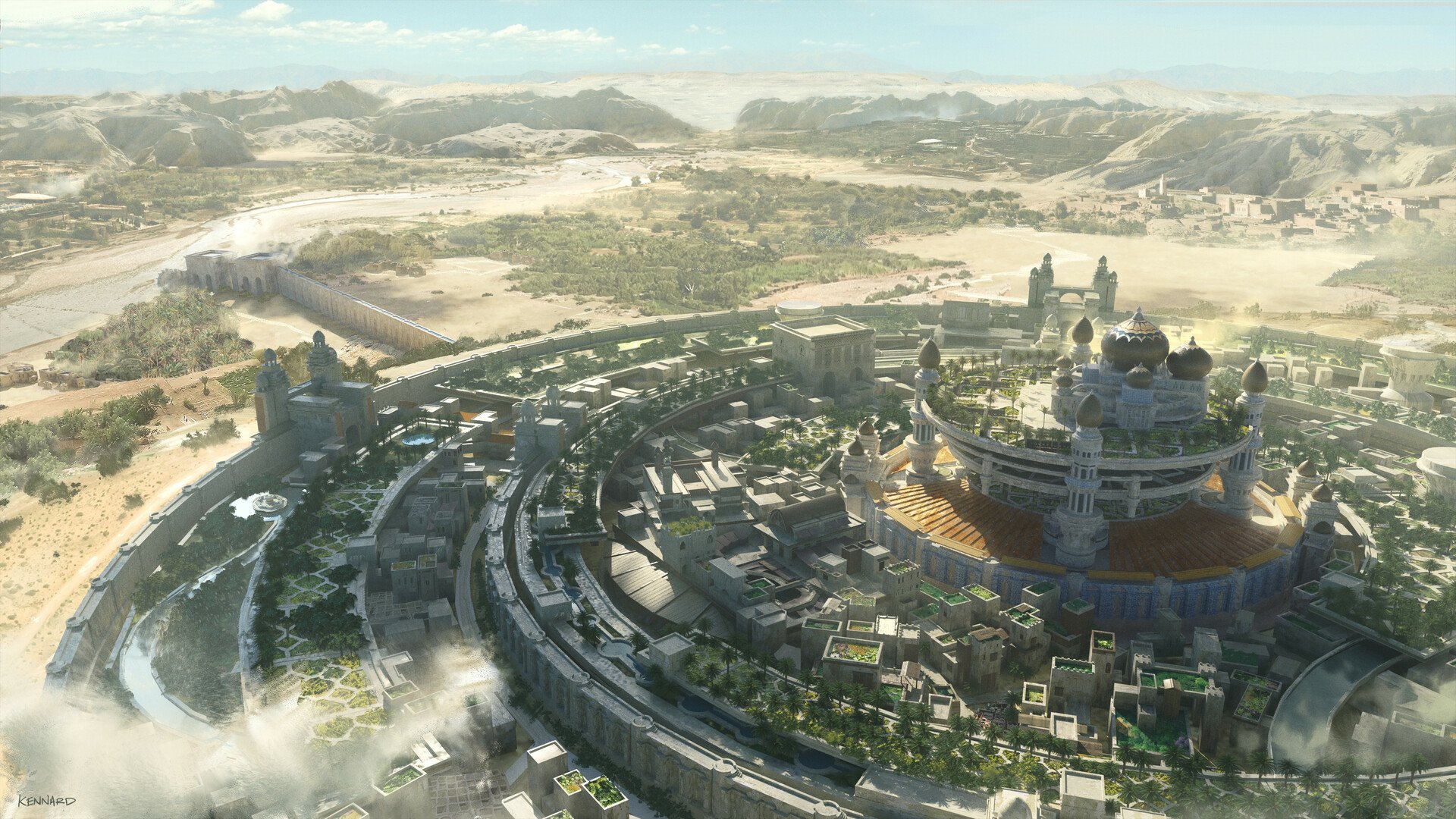 Download Fantasy City Fantasy City HD Wallpaper by Kennard Chin