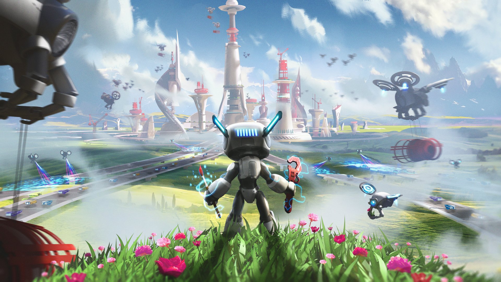 Download Sci Fi Robot 4k Ultra HD Wallpaper by Yoan Vernet