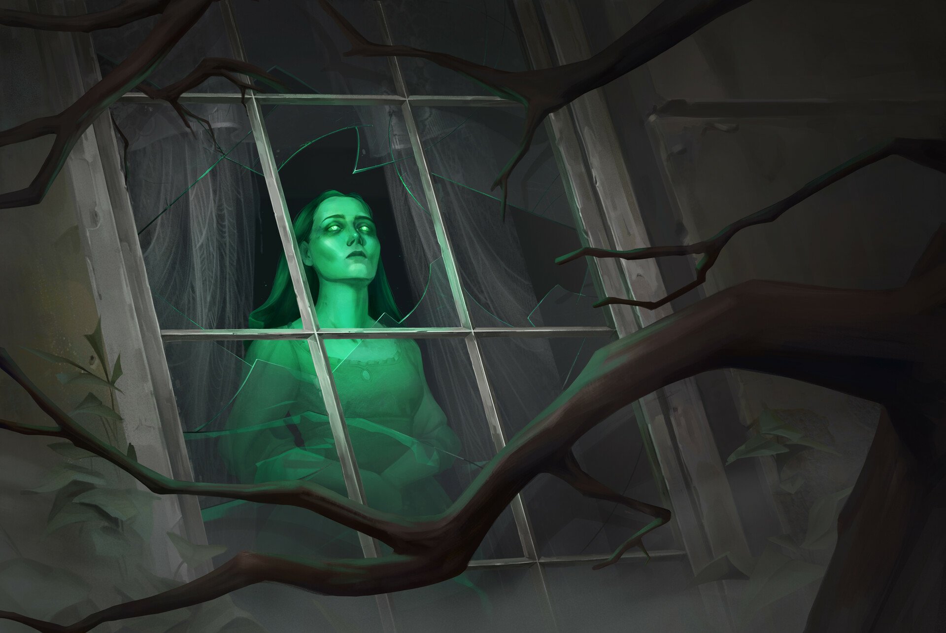 Download Dark Ghost HD Wallpaper by Evgenia Kim