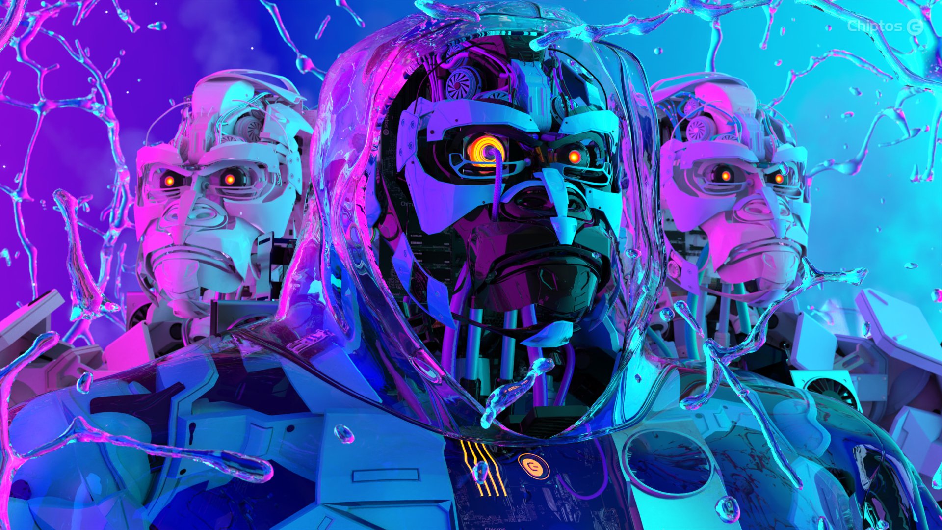 Chiptos X 3D Robot Kong Mecha Gorilla Troop Robot 4K NFT Wallpaper ...