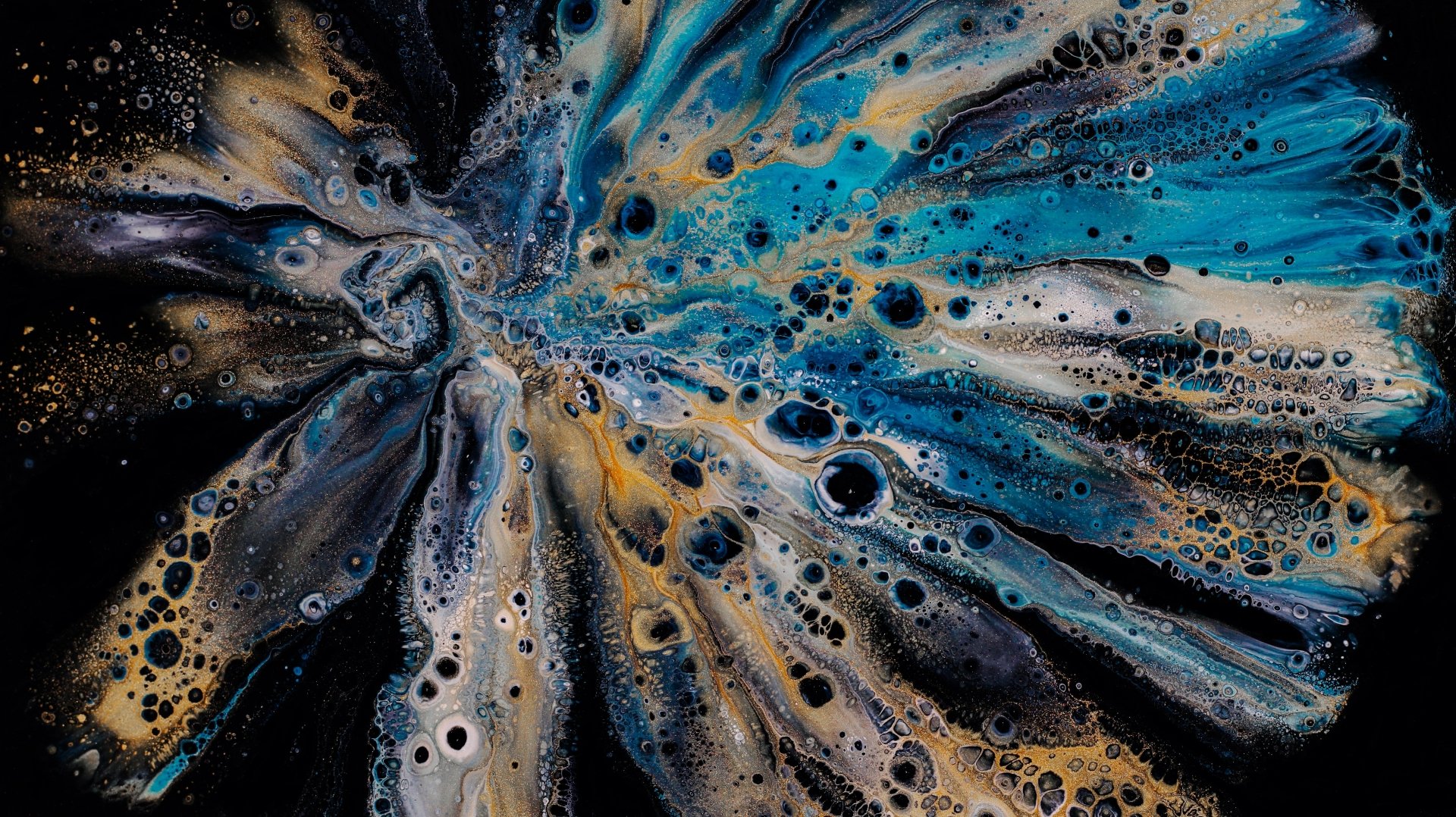 Download Blue Abstract Paint Abstract Blue 4k Ultra HD Wallpaper by ...