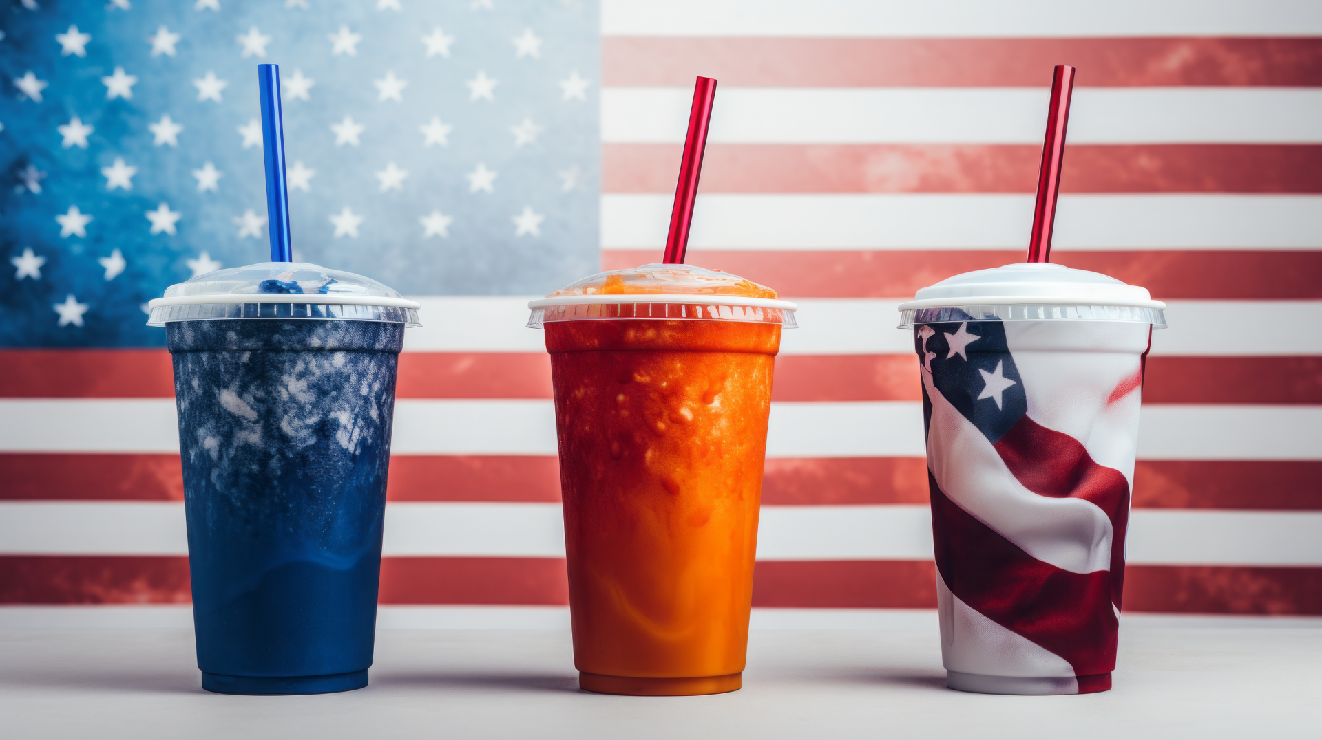 Patriotic Slurpee Trio HD Wallpaper