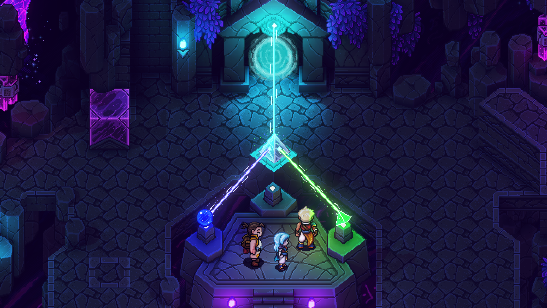 Enigmatic Pixel Star Altar HD Wallpaper