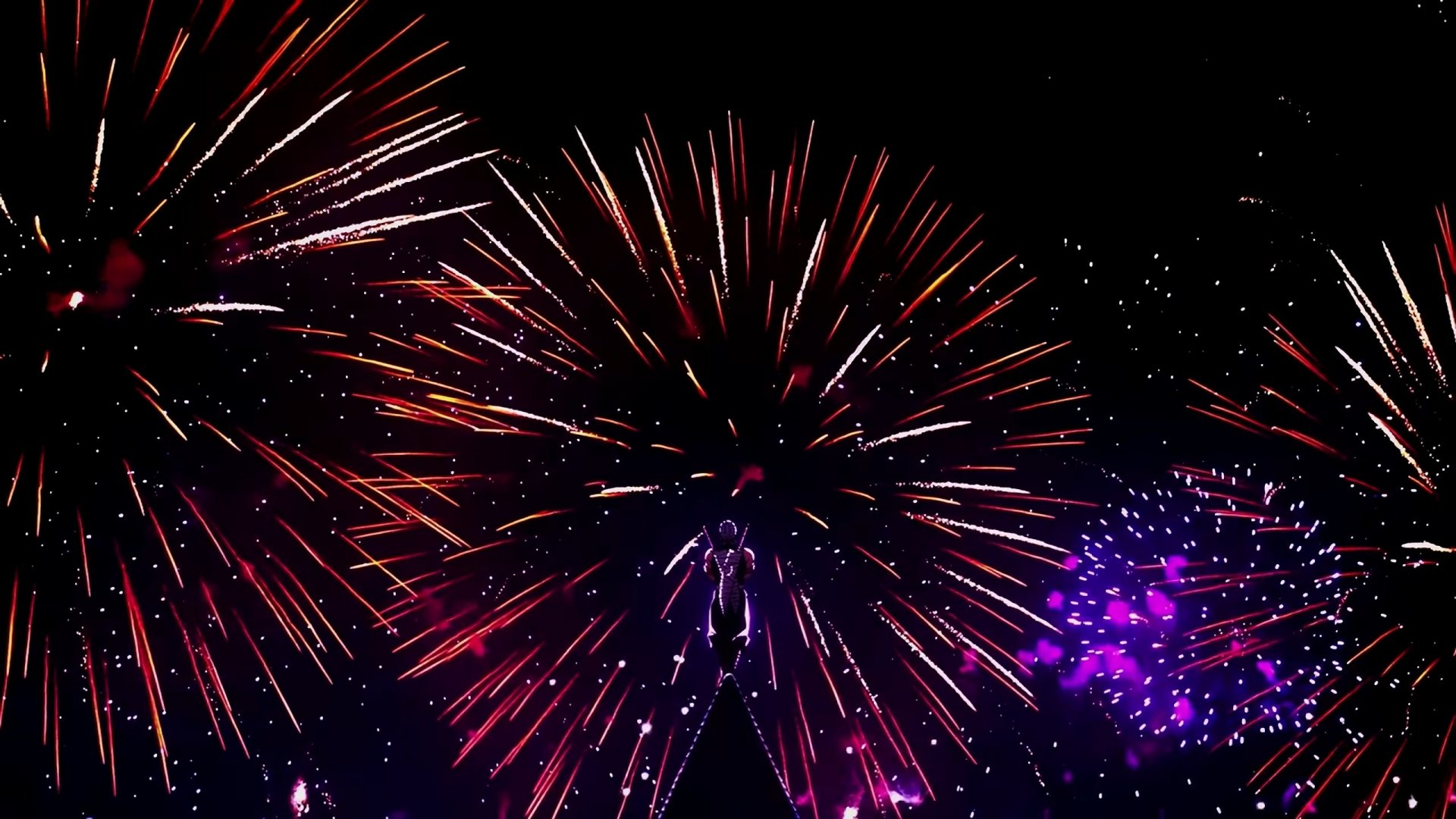 Demon Slayer HD Anime Fireworks Wallpaper – Kimetsu no Yaiba Celebration