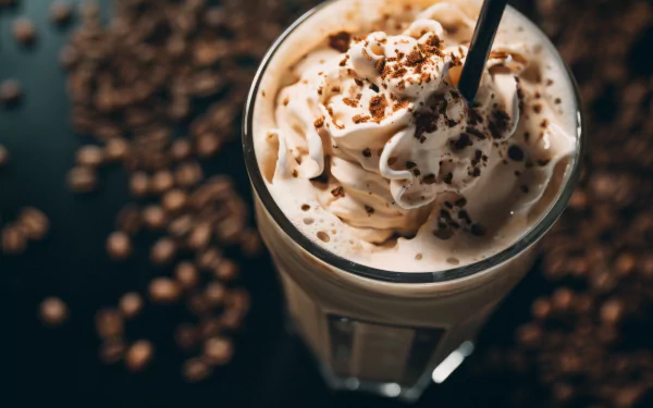 Coffee Milkshake Delight HD Wallpaper by Laxmonaut