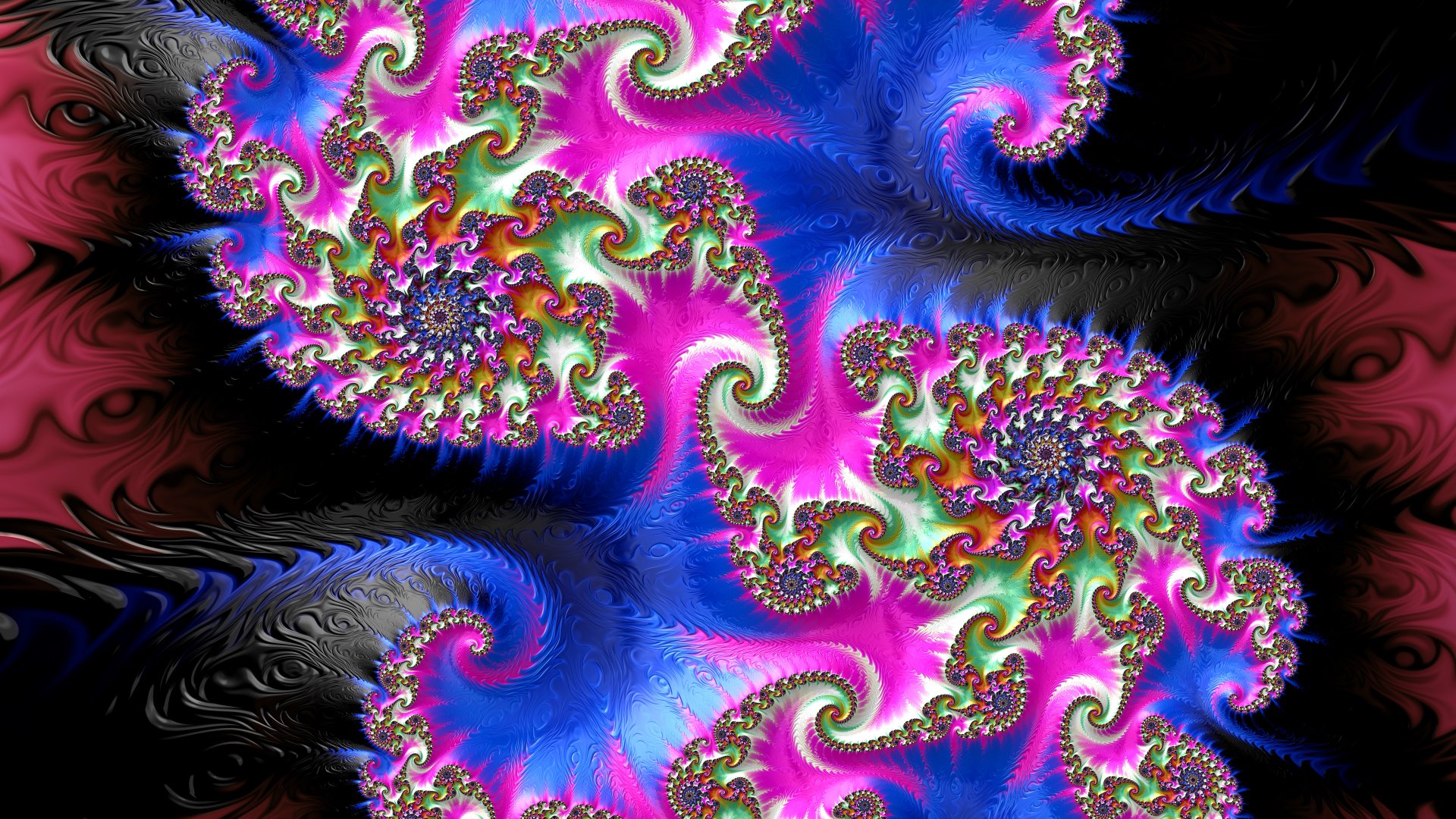 8k Trippy Psychedelic Fractal Wallpaper by Dr-Pen