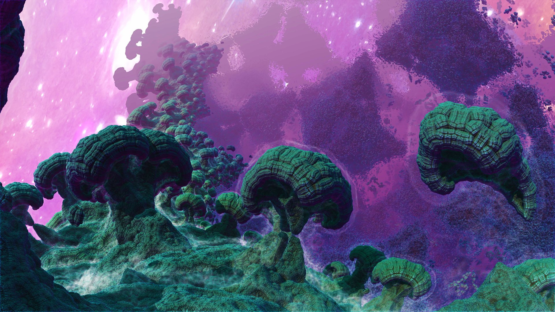 3d Trippy Psychedelic Fractal Art by Dr-Pen