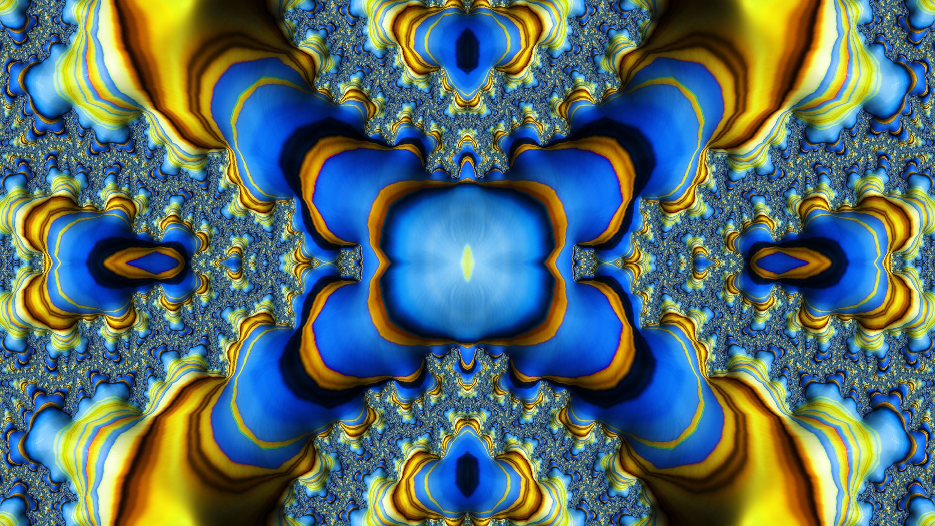 Trippy Psychedelic Fractal Wallpaper by Dr-Pen