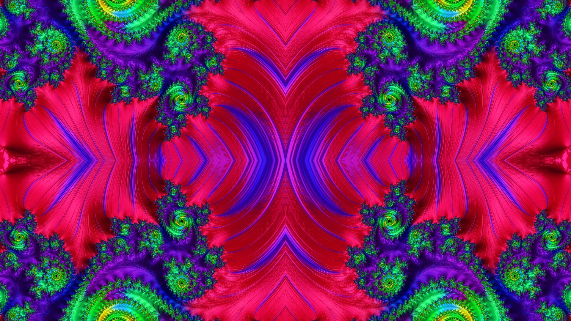 Trippy Psychedelic Fractal Wallpaper by Dr-Pen