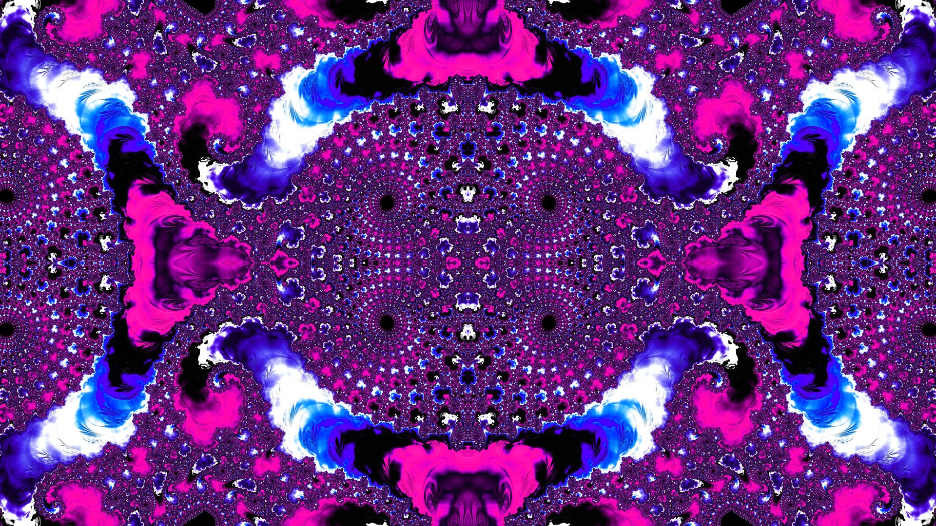 Trippy Psychedelic Fractal Wallpaper by Dr-Pen