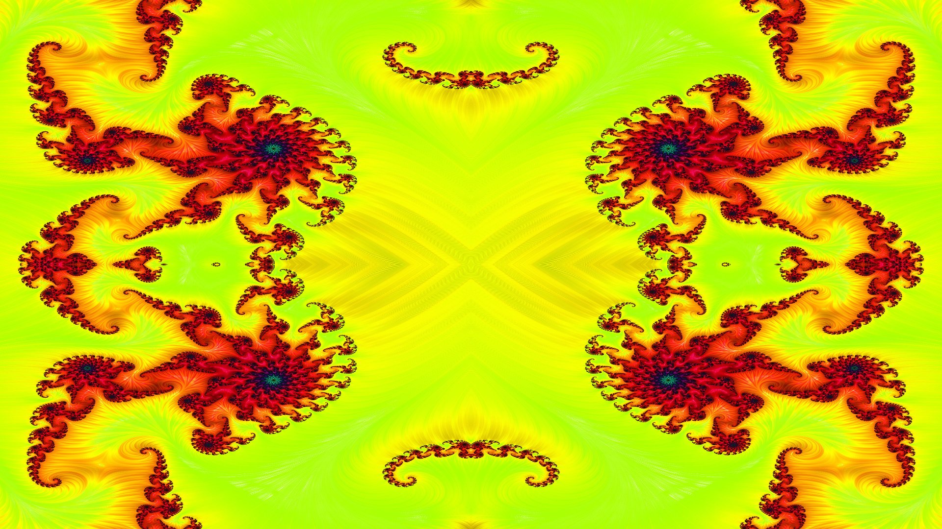 Trippy Psychedelic Fractal Wallpaper by Dr-Pen