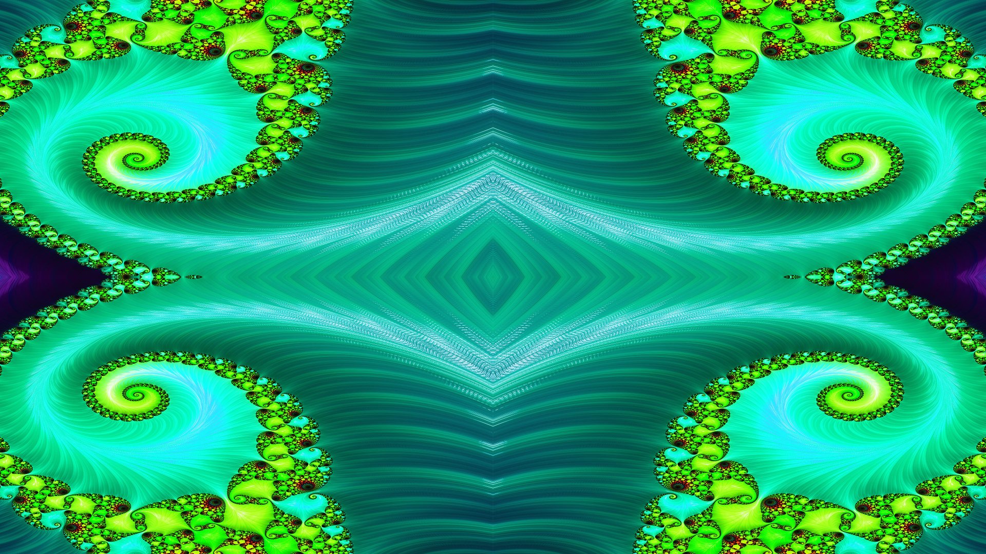 Trippy Psychedelic Fractal Wallpaper by Dr-Pen